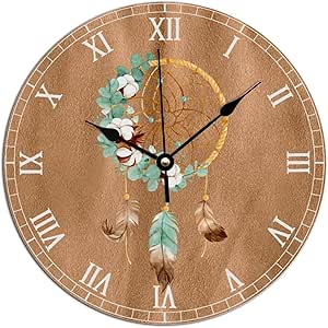 Amazon.com: ArogGeld Native American Dreamcatcher Wooden Wall Clock ...