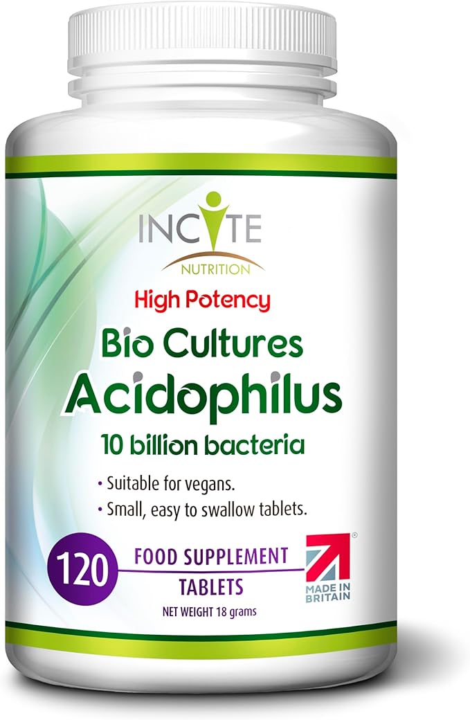 Acidophilus Bio Cultures 10 Billion CFU Food Supplement - 120 Easy ...