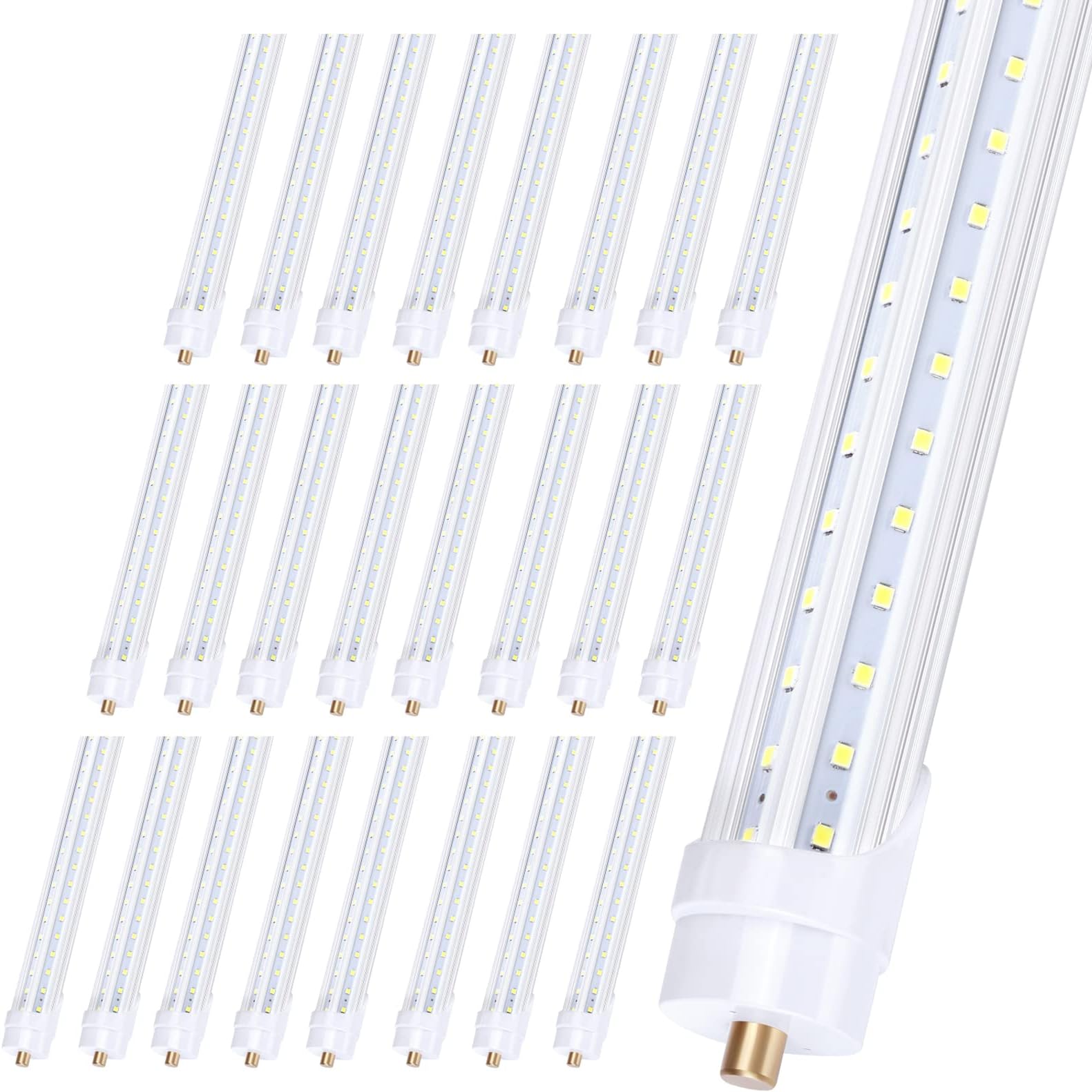 TRLIFE 8FT LED Bulbs 5000K, T8 8FT 65W Daylight White V-Shape LED Tube ...