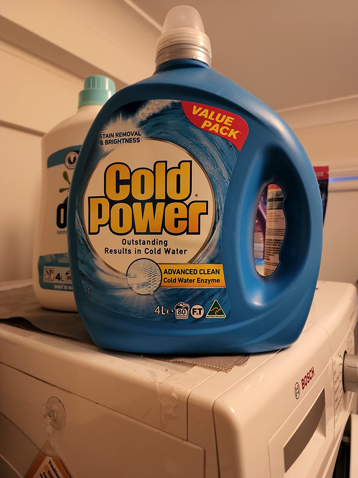 Cold Power Advanced Clean, Liquid Laundry Detergent, 4 Litres, 80 ...