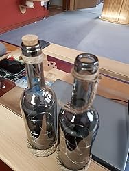 Amazon.de: OOTB 137154 Rauchglas-Flasche, Neuheit , mit 10 warmweißen LEDs, 30 x 7 cm