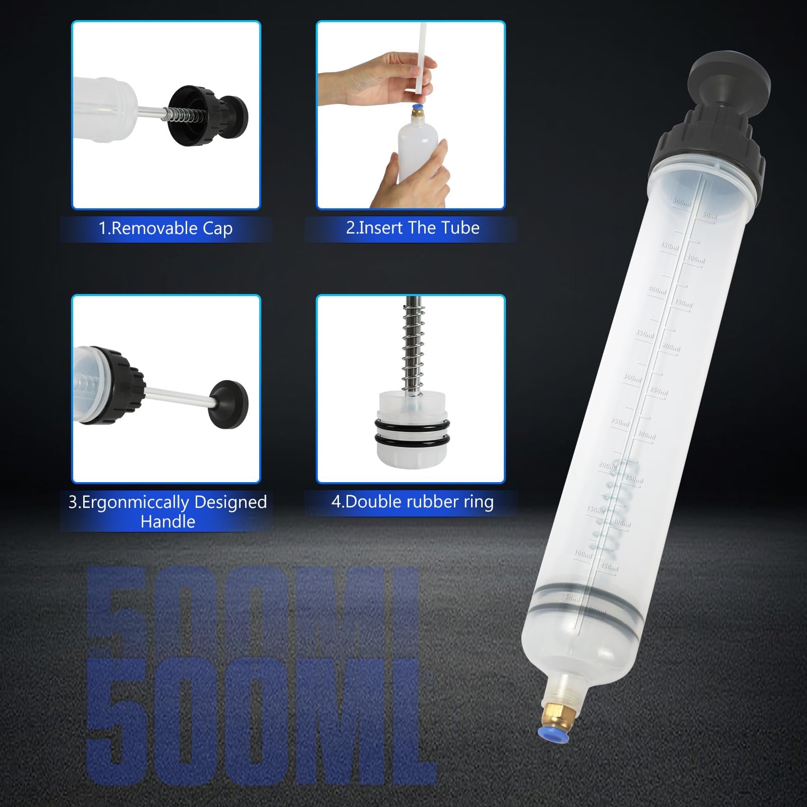 Snapklik.com : 500CC Fluid Extractor Automotive, Fluid Pump