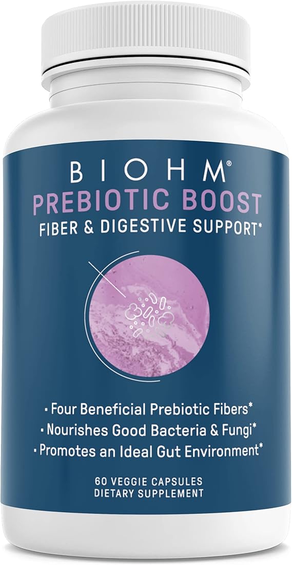 Amazon.com: BIOHM Prebiotic Fiber Supplement - 4 Dietary Prebiotic ...