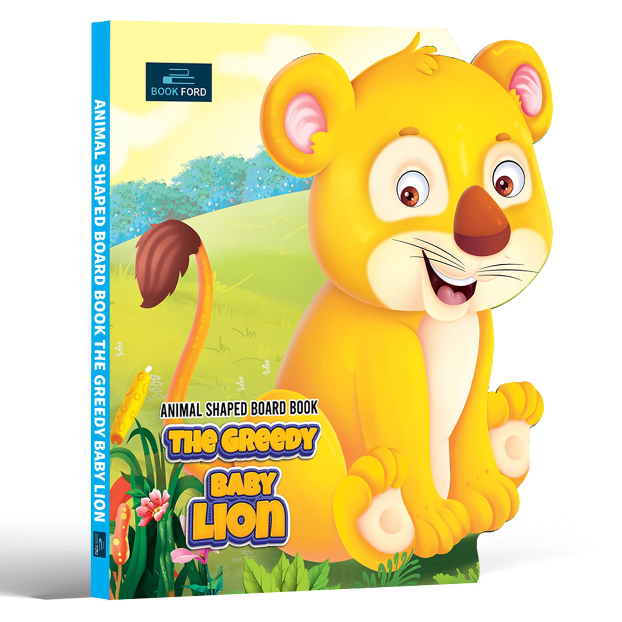 Buy The Greedy Baby Lion Animal Shaped Story Board Book - Engaging and ...