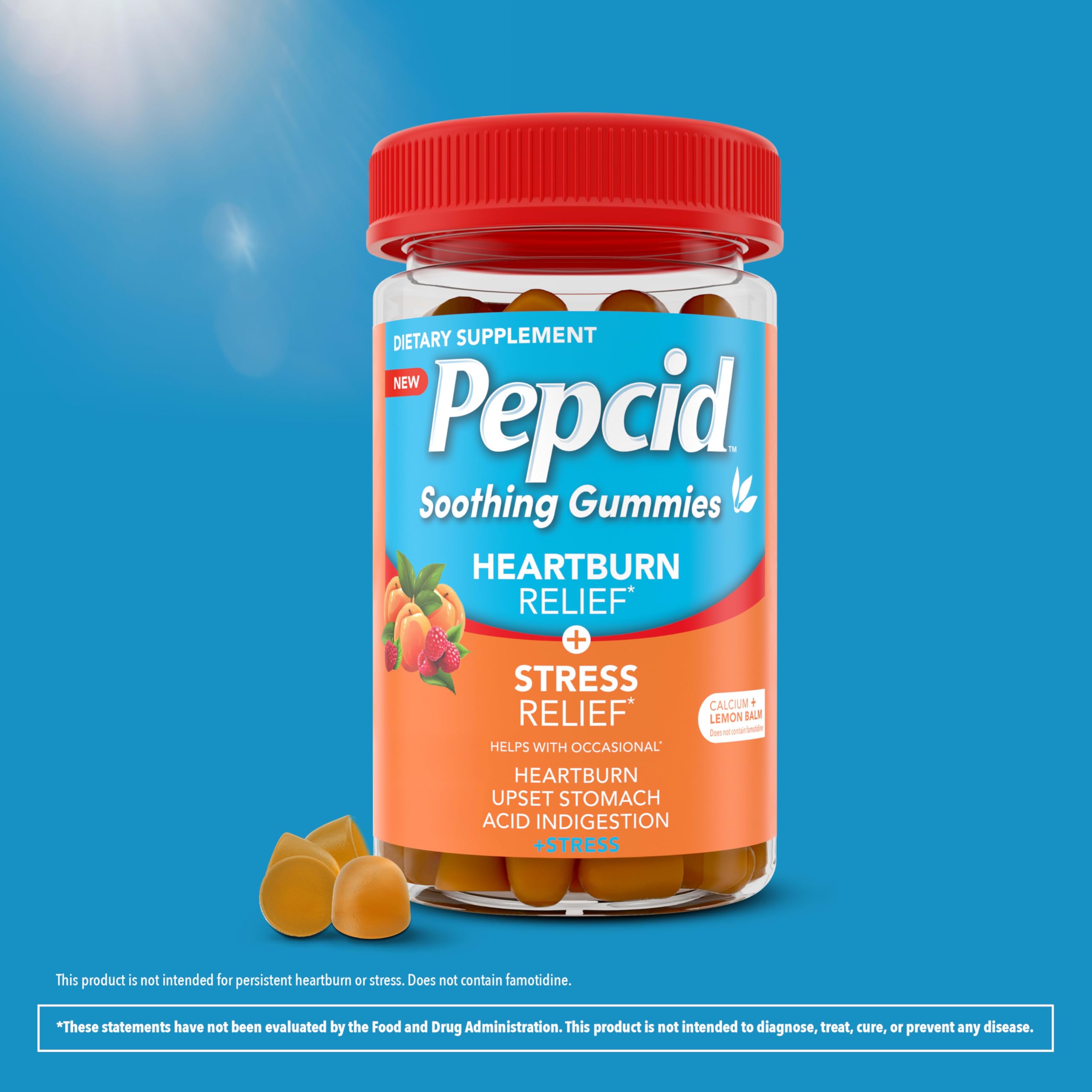 Snapklik.com : Pepcid Soothing Antacid Gummies, Heartburn Relief ...