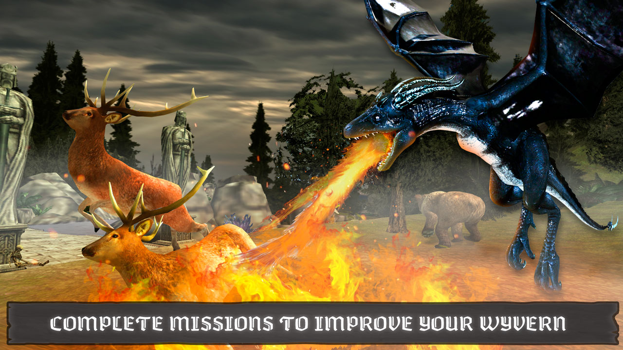 Wyvern Dragon Simulator 3D: Monster Legends Medieval Survival | Magical ...