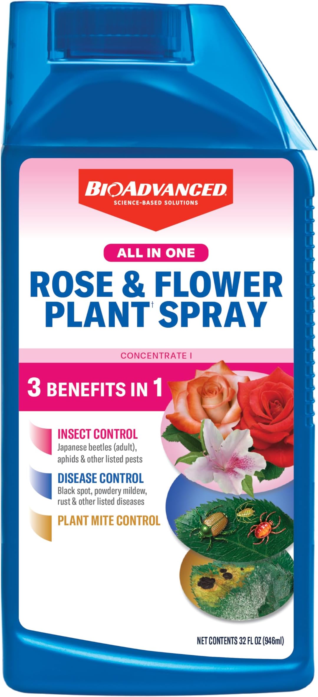 Amazon.com: Ortho Rose & Flower Disease Control Concentrate, 16 oz ...