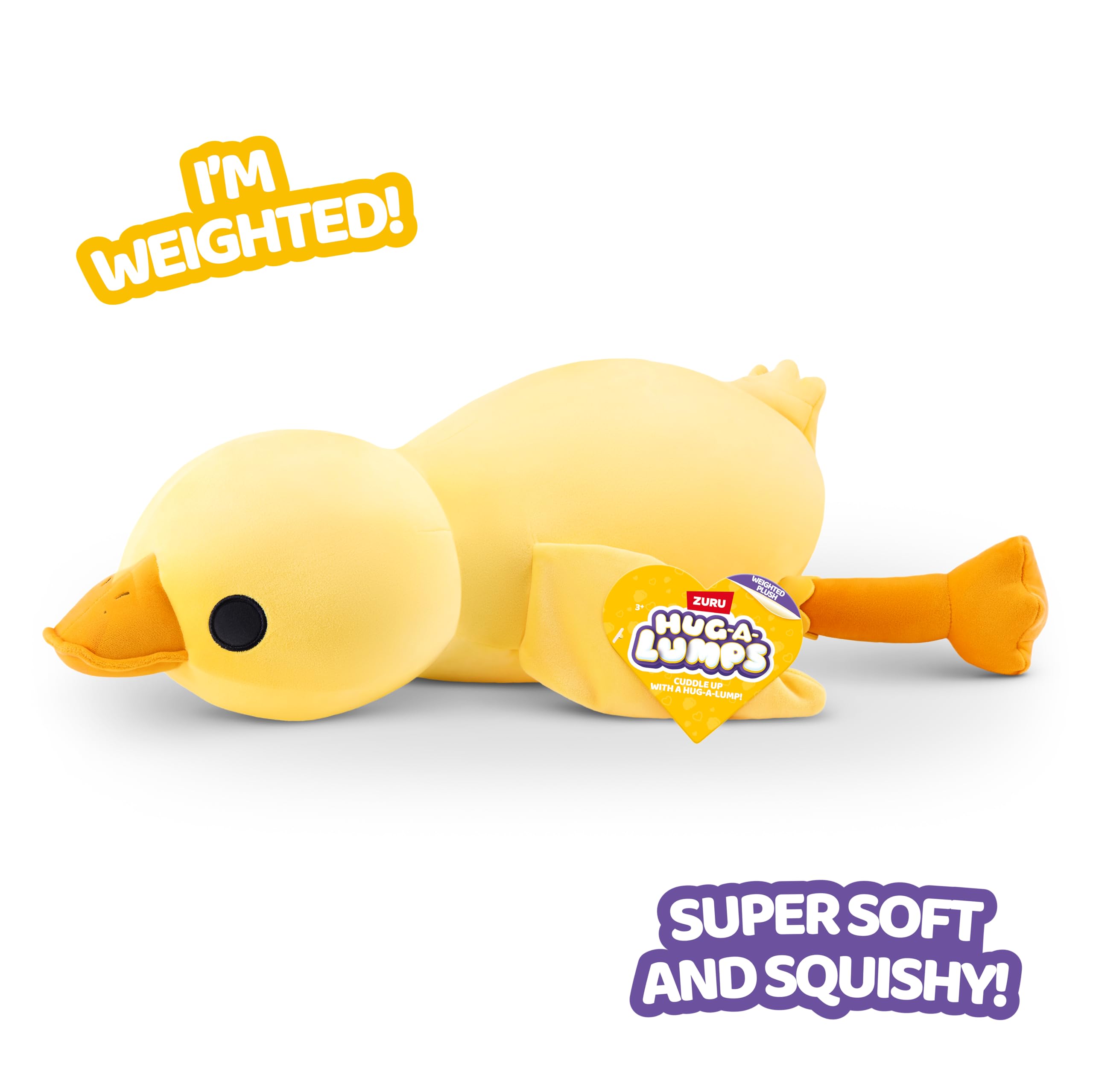 Hug-A-Lumps Duck (Bailey), Weighted Plush, Medium (35 cm), 1.5 kg ...
