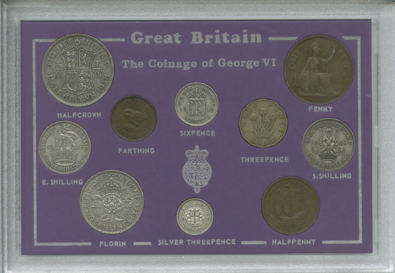 1937-1944 King George VI Great Britain British Coin Collection ...