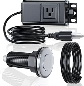 SoulBay Garbage Disposal Air Switch, 3.5" Stainless Steel Push Button ...
