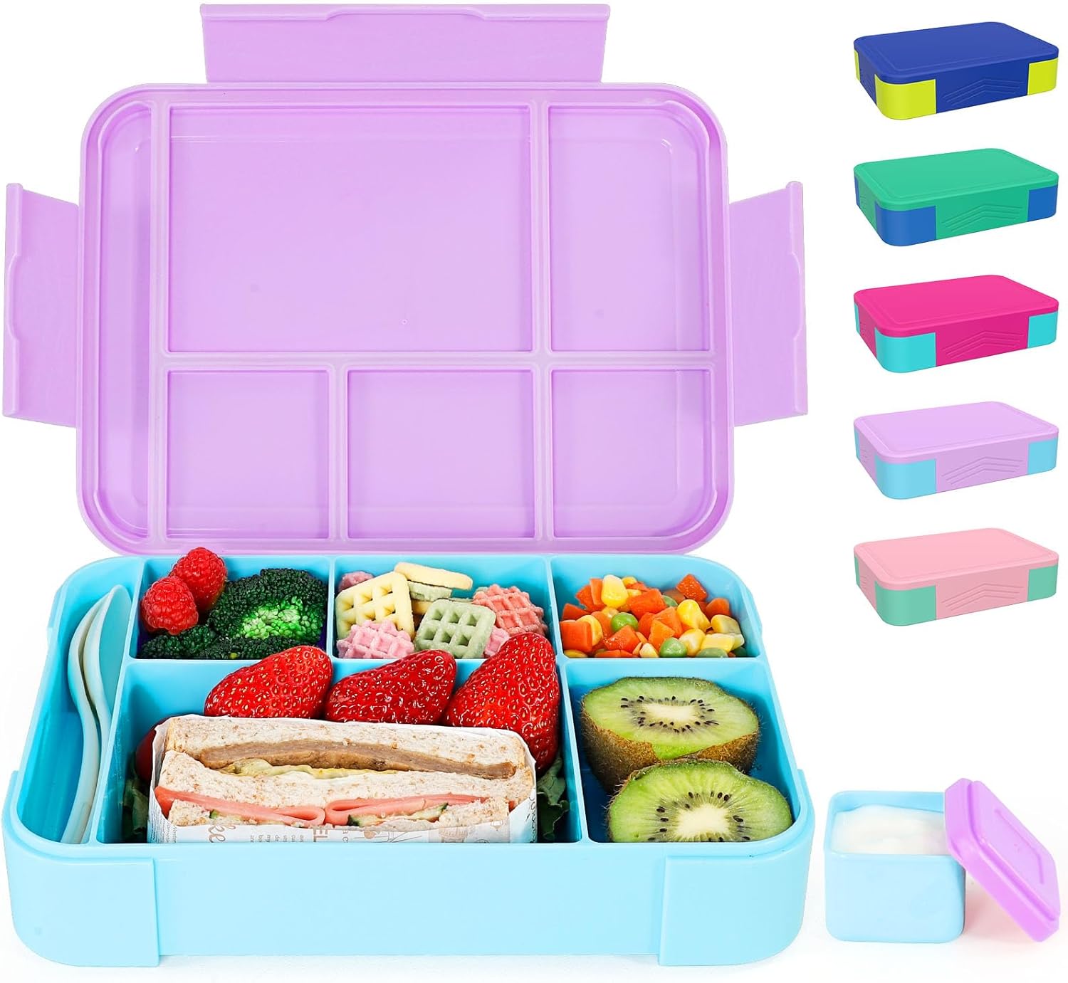 CAPERCI Children's Lunch Box with Compartments, 1330 ml Bento Box ...