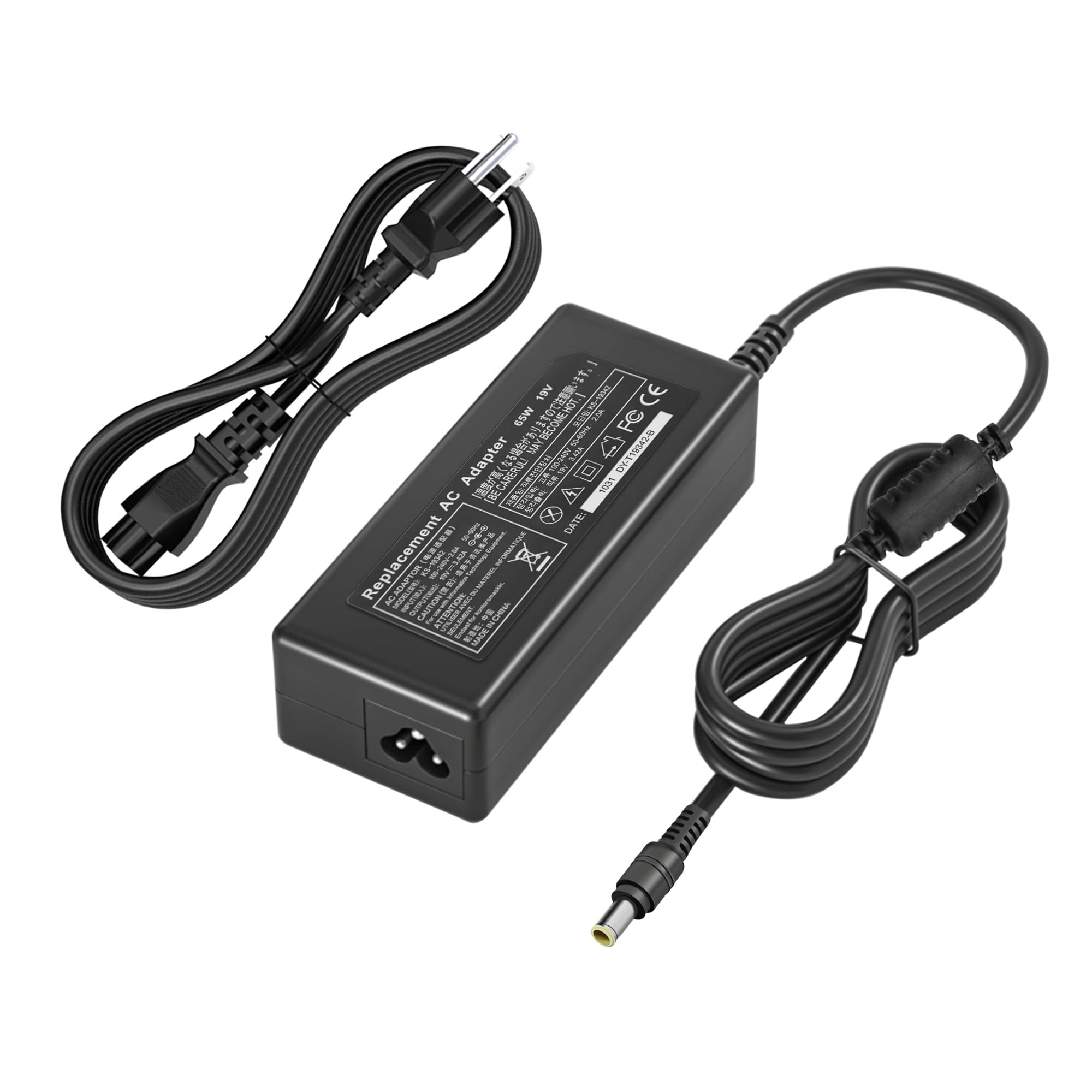 Amazon.com: 19V AC Power Cord for HP Monitor 20" 21.5" 23" 23.8" 25" 27 ...