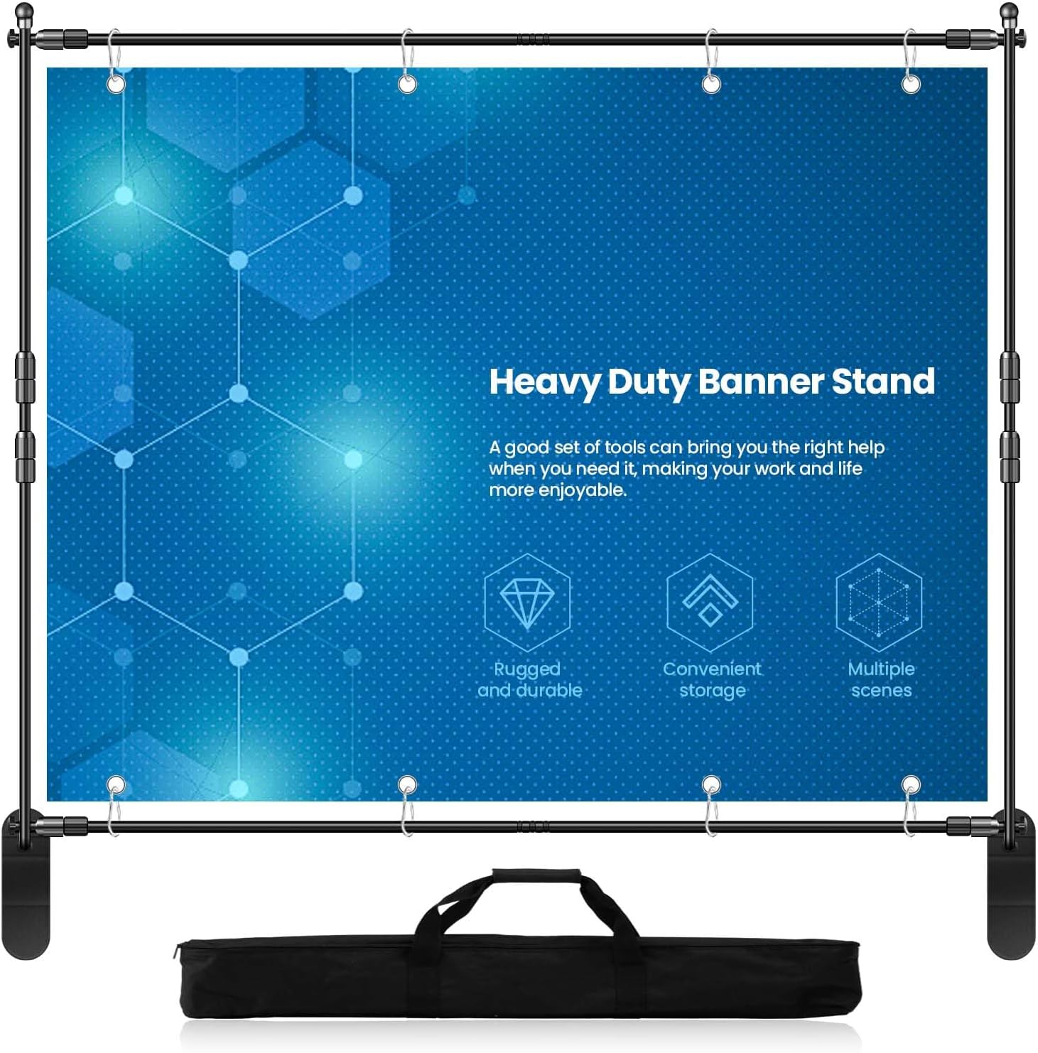 Amazon.com : Jiang&Rong 10x8ft Photo Backdrop Stand Kit - Adjustable ...