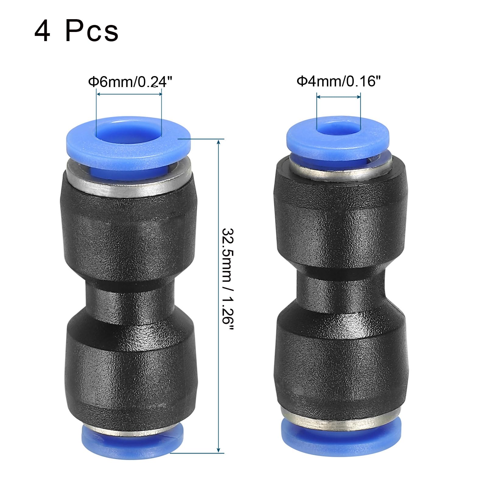 Hose Caps And Plugs Uxcell Push To Connect Pneumatic Plugs - 15 Pack ...