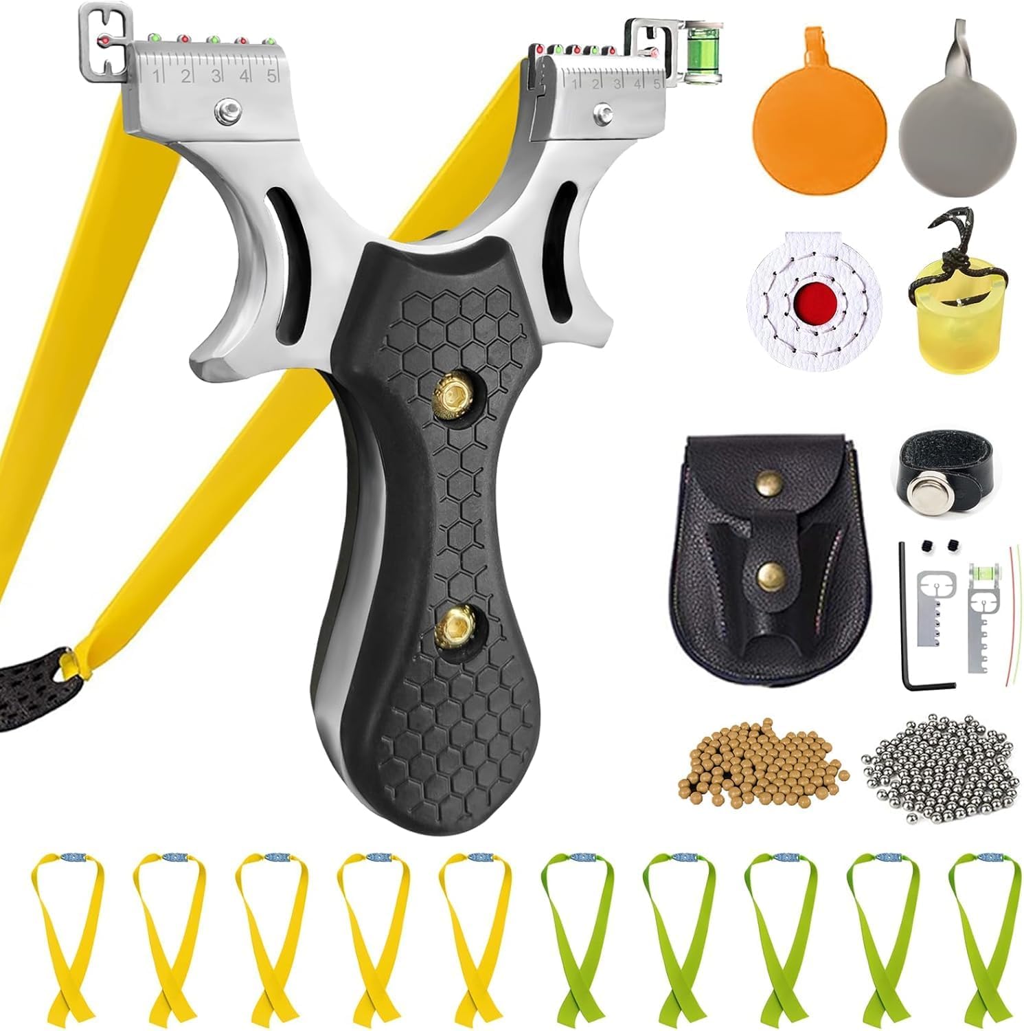 Amazon.com : RCZZSUWE Slingshot, Hunting Sling Shot Set for Adults ...
