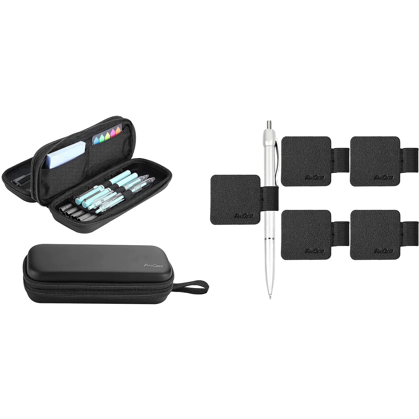 Amazon.com: ProCase 2-Layer EVA Pen Pencil Case Bundle with (5 Pack ...