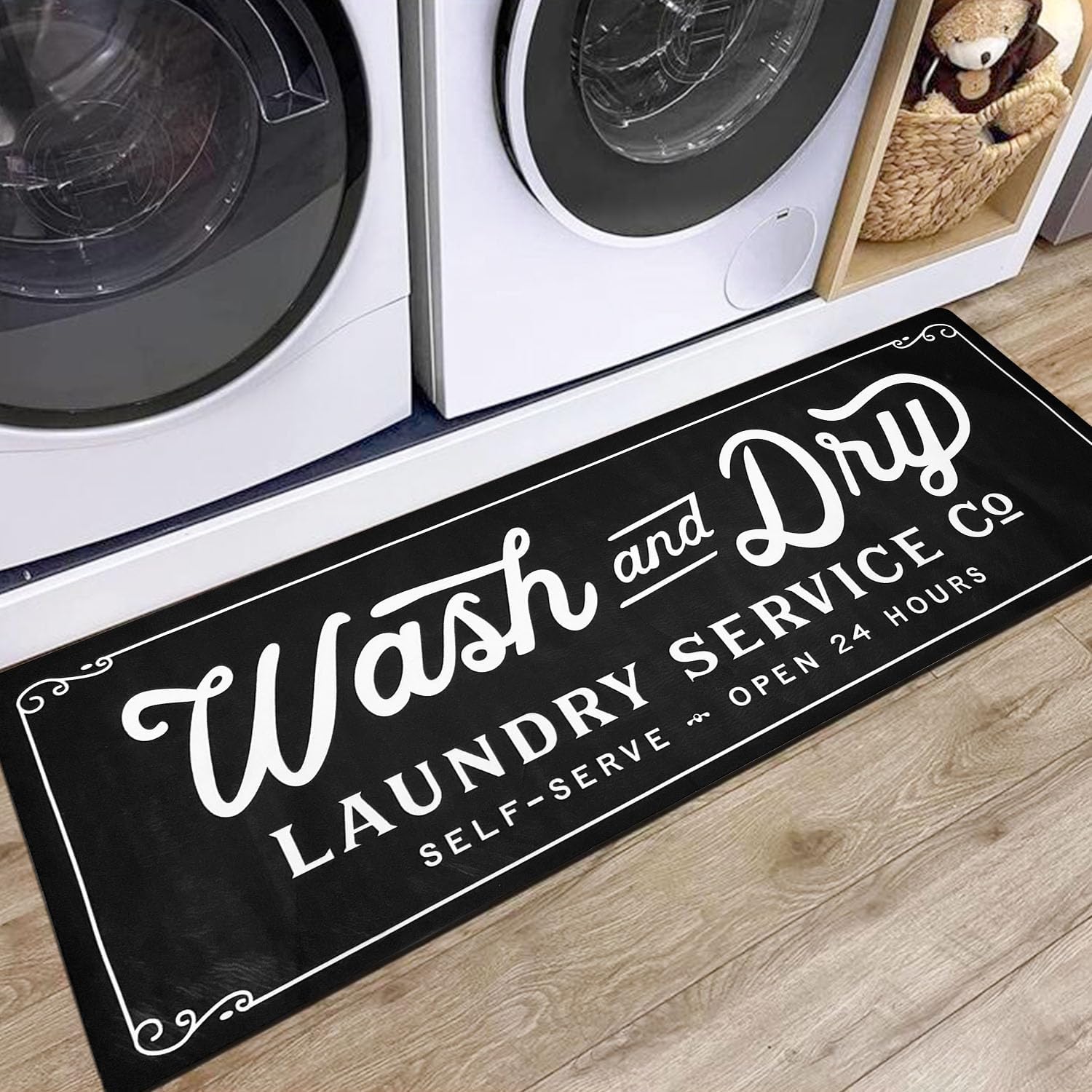 Amazon.com: KOZYFLY Laundry Room Rug Runner 20"x48" Non Slip Kitchen ...