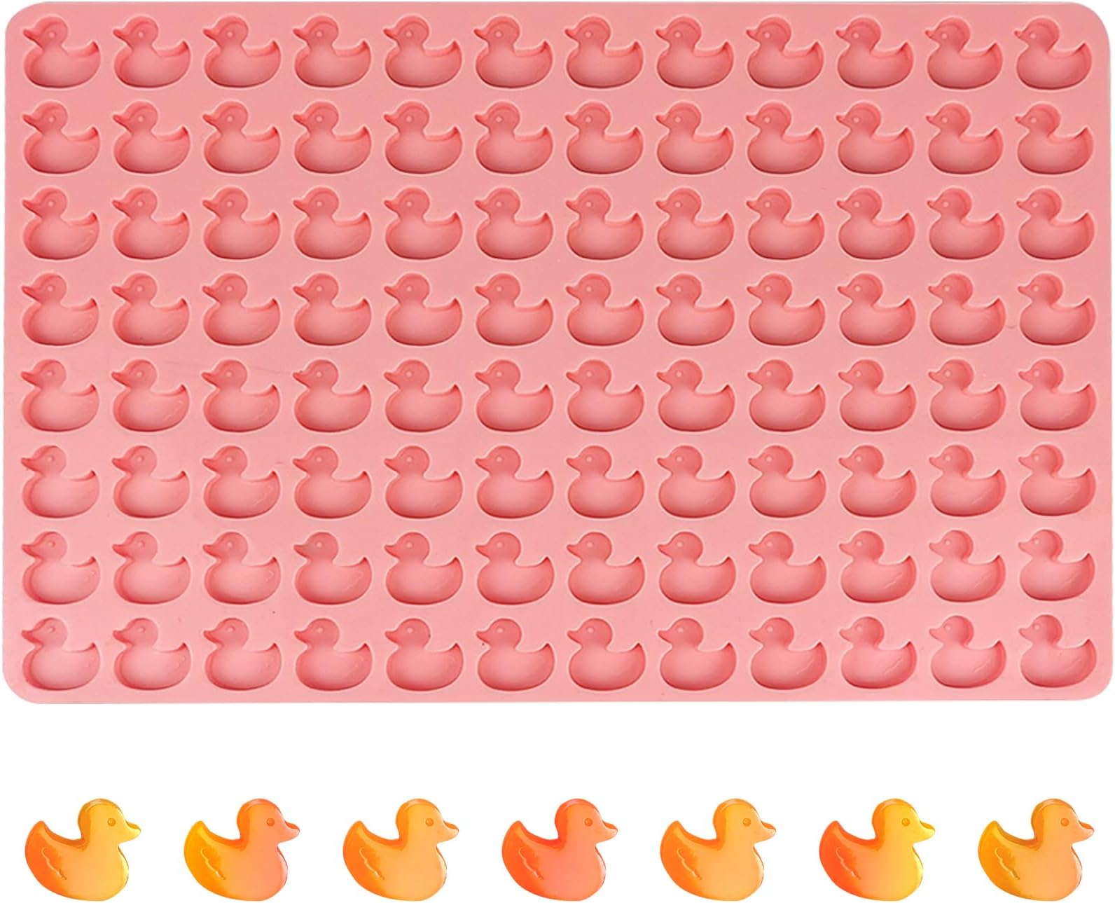 Amazon.com: MoldFun 2-Pack Mini Size Rubber Duck Silicone Mold for ...