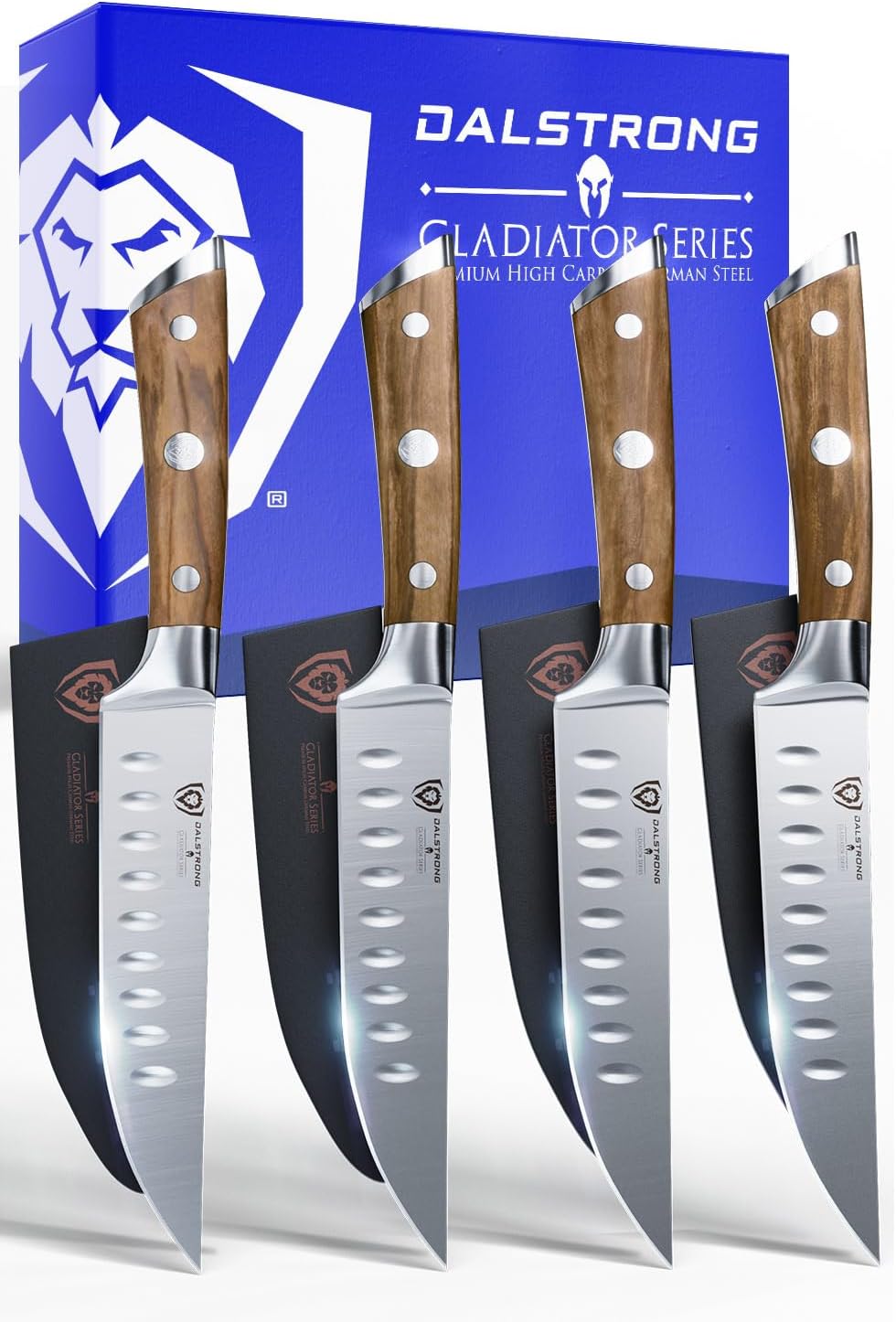 Amazon.com: Dalstrong Steak Knife Set - 4-Piece - 5 inch Straight ...