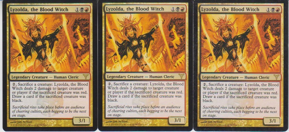 Lyzolda, the Blood Witch Magic Rare 3 Card Lot at Amazon's Sports ...