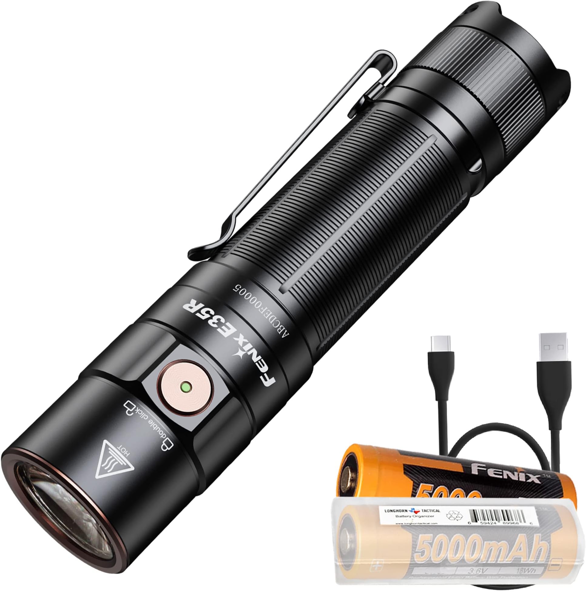 FENIX E35R Wiederaufladbare 3100 Lumen Taschenlampe mit magnetischem ...