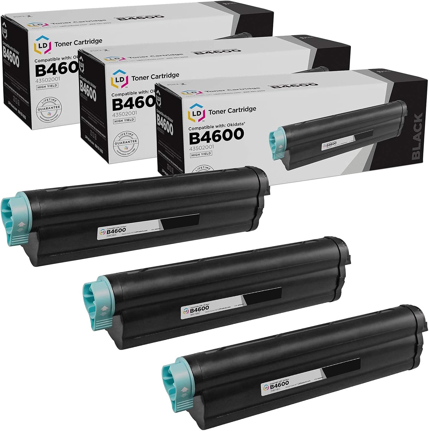 Amazon.com: LD Compatible Toner Cartridge Replacement for Okidata ...