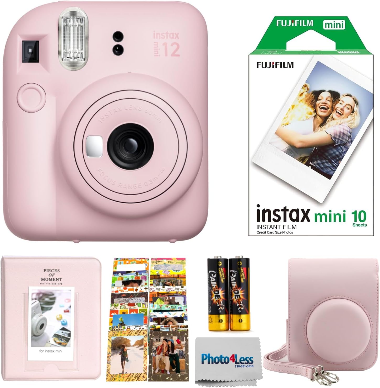 Amazon.com : Fujifilm INSTAX Mini 12 Instant Film Camera (Blossom Pink ...