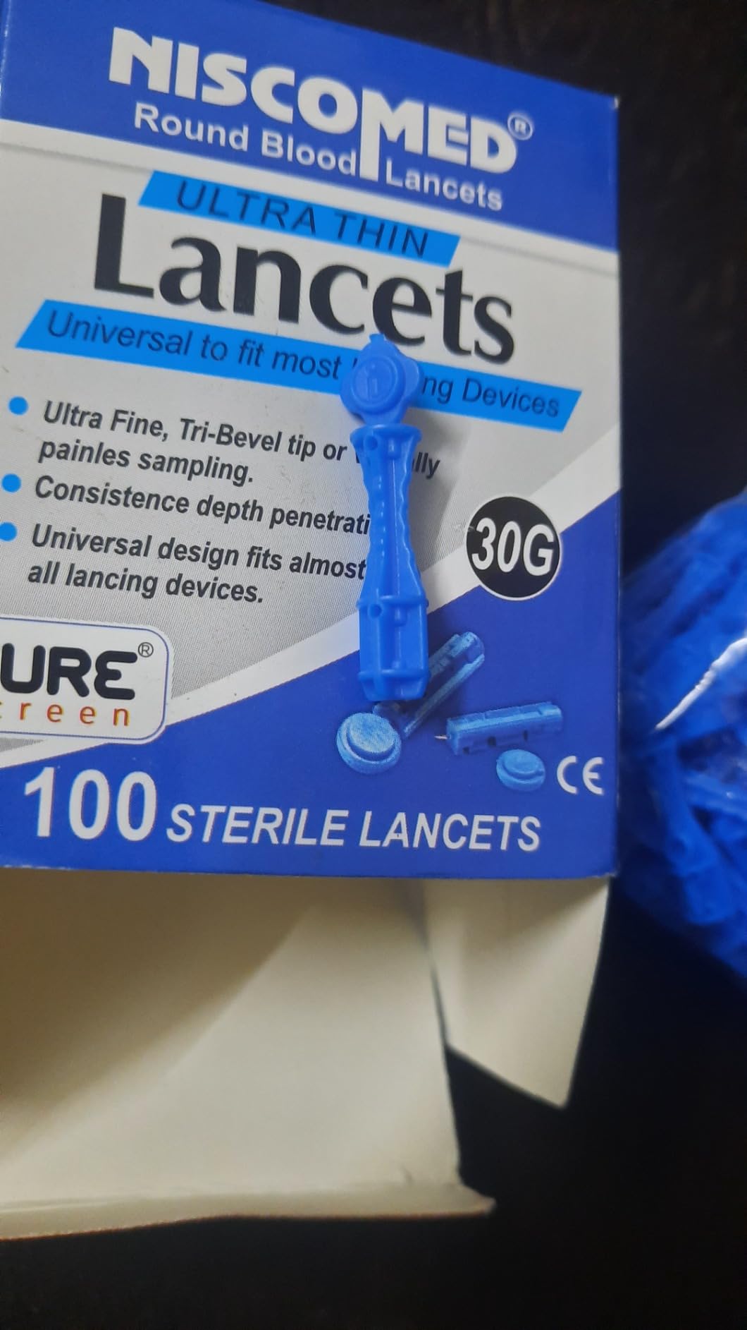 Niscomed Glucometer RBL-100 Round Blood Lancet 100 Pieces,Round Lancet ...