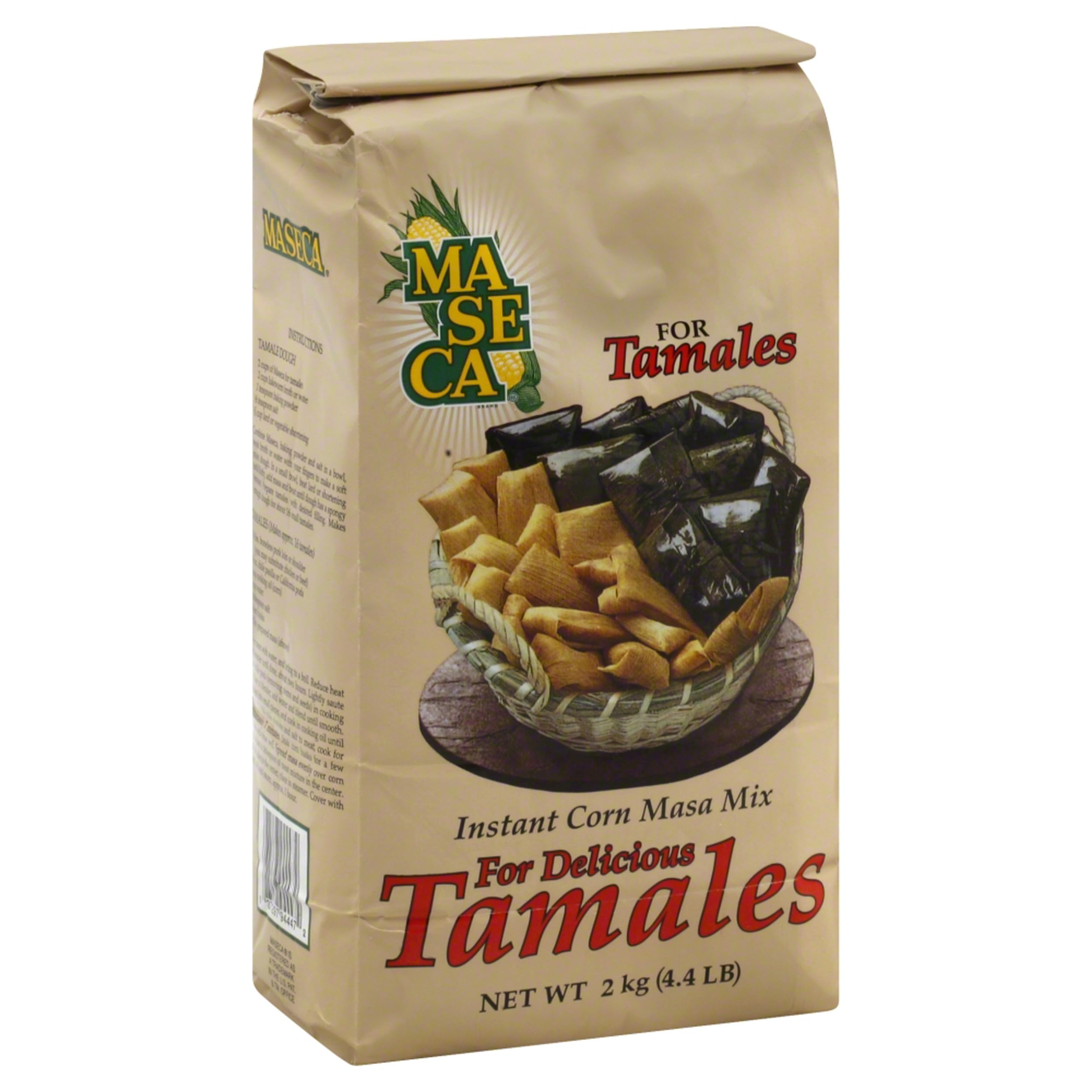 Buy Maseca Tamales Instant Corn Masa Mix, Kosher, 4.4 Pound, 70.4 Ounce ...