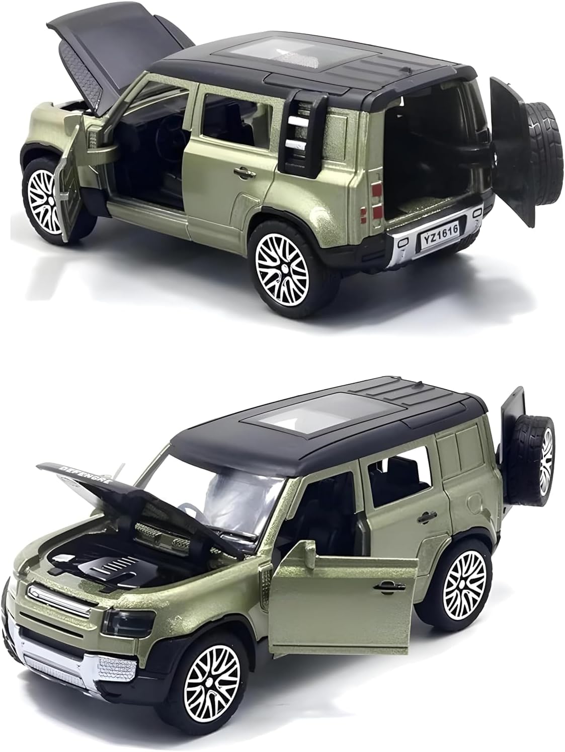 Brand Conquer Defender 1:36 Diecast Model | Openable Doors,Bonnet ...