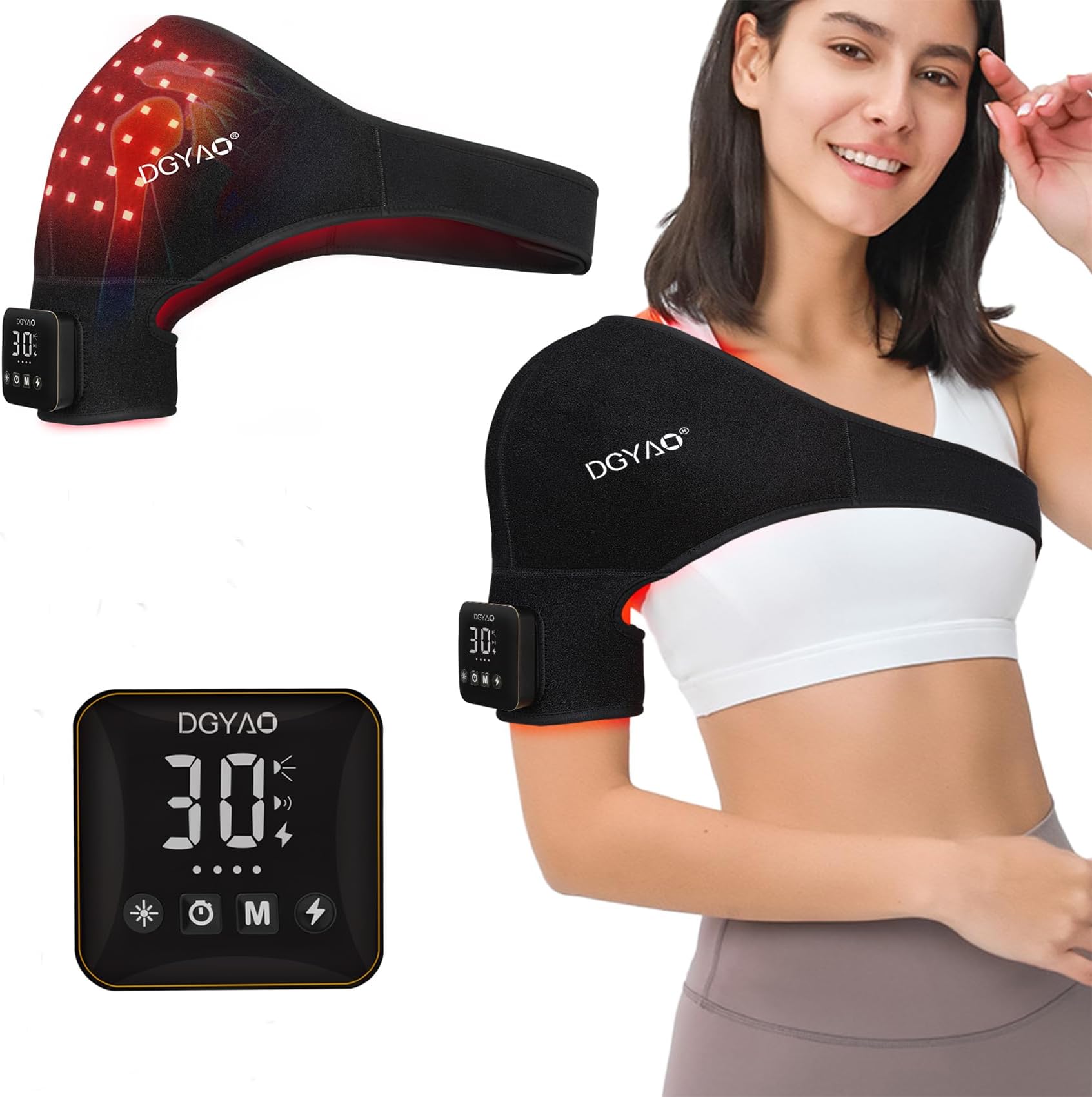 Amazon.com: HAIYUE Cordless Red Light Therapy for Shoulder, Near ...