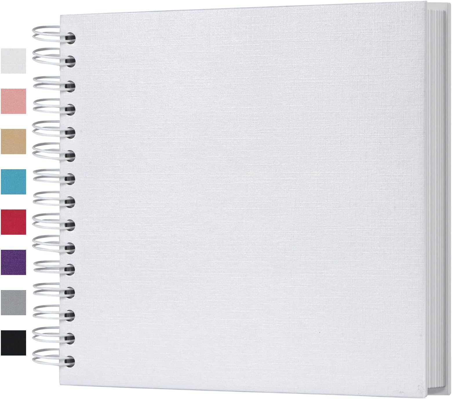 Amazon.com: GWHOLE Scrapbook Album 60 Pages 8 x 8 inch Thick Kraft DIY ...
