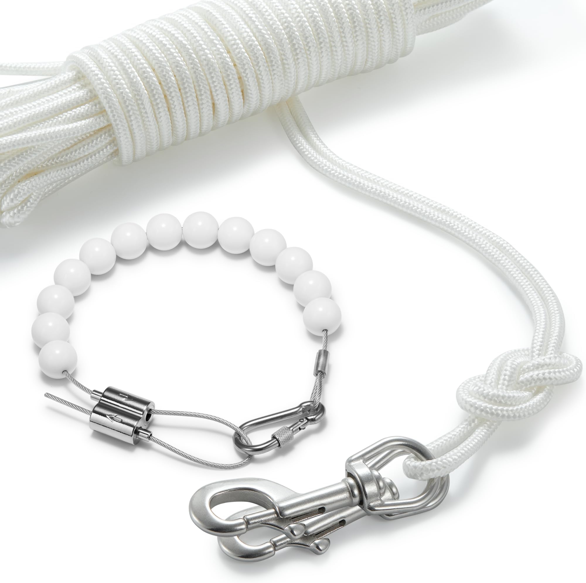 Amazon.com : Huouo 1/4" Flagpole Rope - Solid Braid Polyester Flag ...