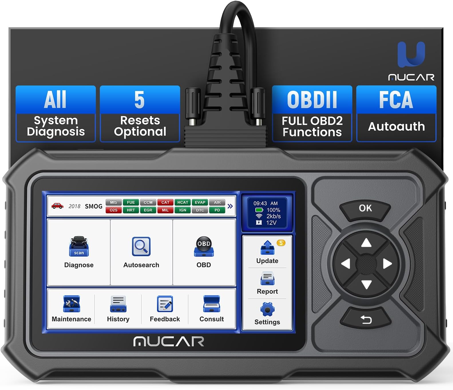 Amazon.com: MUCAR CDE900 PRO OBD2 Scanner Diagnostic Scan Tool, Full ...