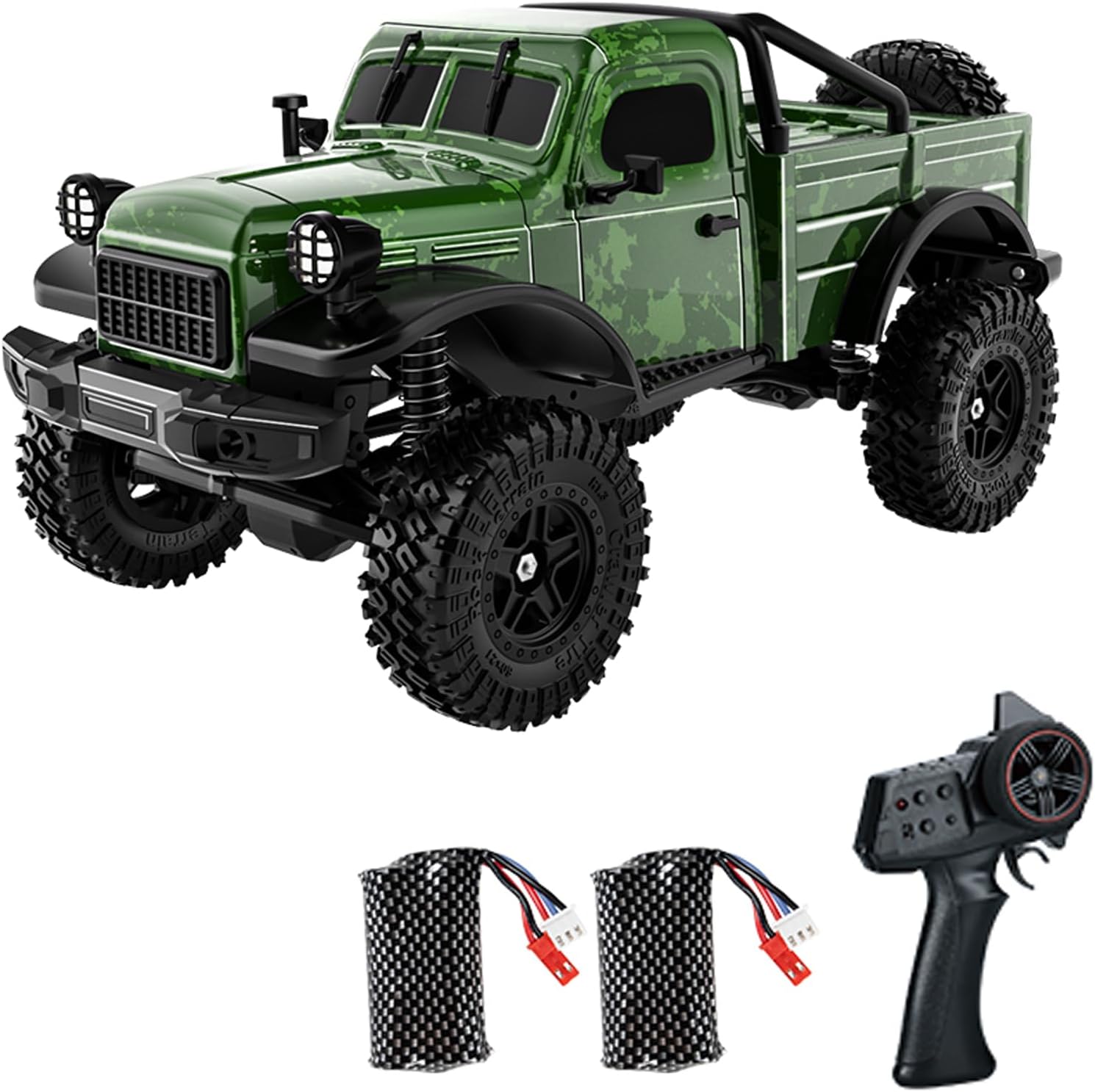 D883 RC Crawler Pickup Truck, 1:18 Scale Remote Control Car, 4WD Off ...