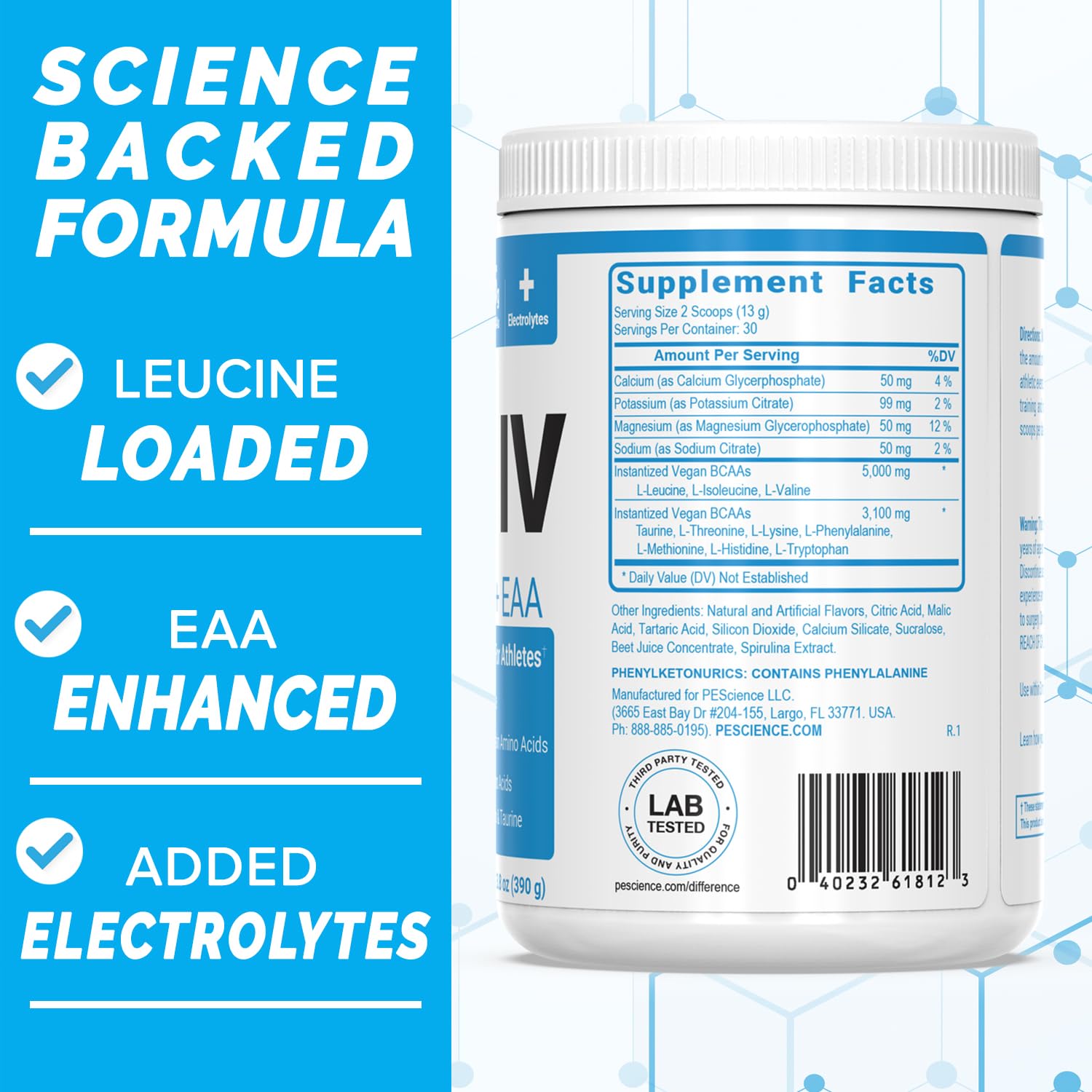 Snapklik.com : PEScience Amino IV, Black Cherry, 60 Scoop, BCAA And EAA Powder