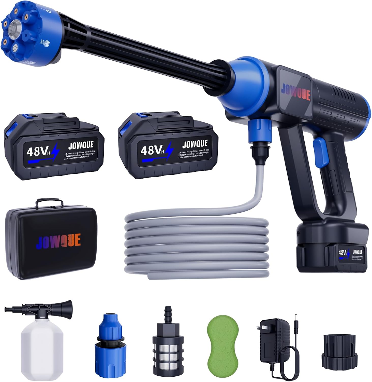 Amazon.com : Cordless Pressure Washer, Max 1100 PSI Portable Power ...