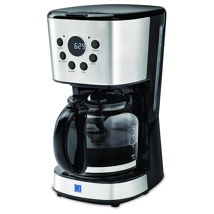 Buy Q2 Deluxe 12-Cup Digital Electric Coffee Maker with Programmable ...