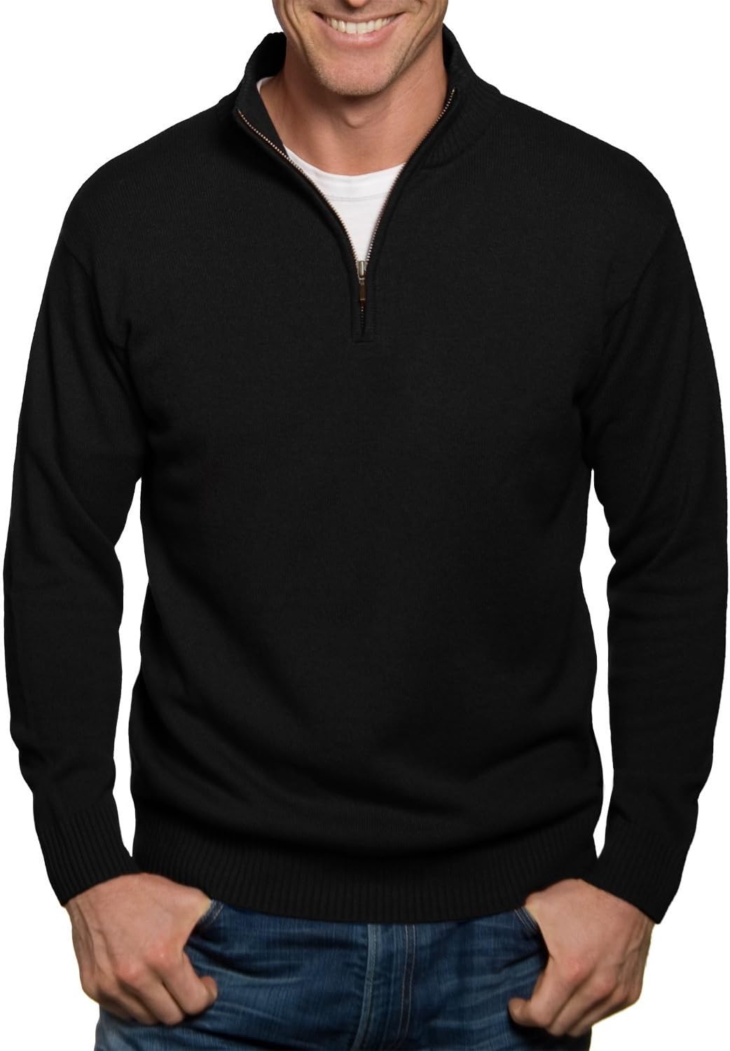 Succes Pull Camionneur Homme en Laine Cachemire (XL, Noir) : Amazon.fr ...