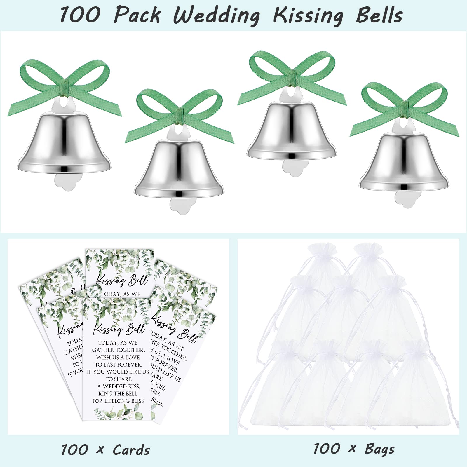 Silver Wedding Kissing Bells