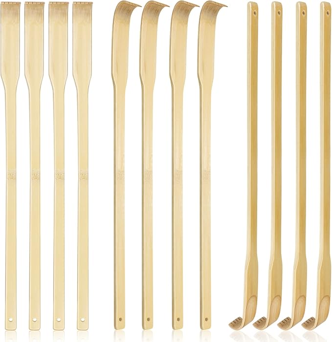 Amazon.com: UPlama 12 PCS Natural Bamboo Back Scratcher Traditional ...