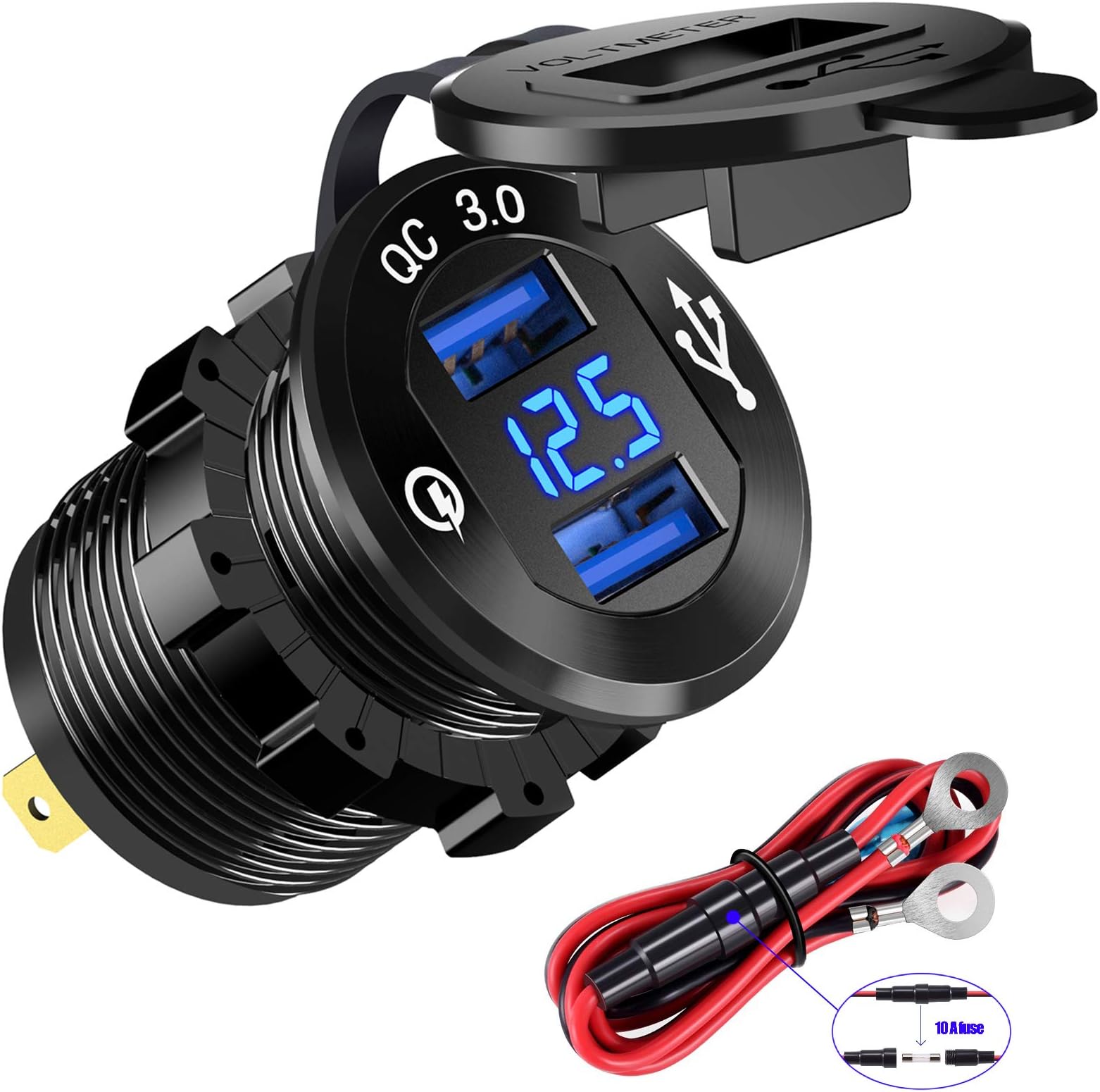 Yonhan 12v Usb Outlet Quick Charge 3 0 Dual Charger | Desertcart Mauritius