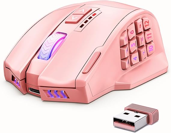Amazon.com: UtechSmart Venus Pro Wireless MMO Gaming Mouse, 16,000 DPI ...