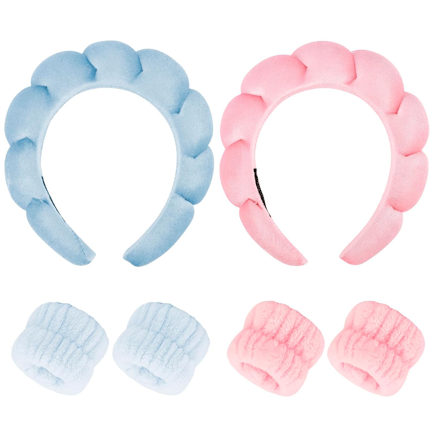 Amazon.com : VELSCRUN Spa Headband for Women Girls Wash Face, Makeup ...