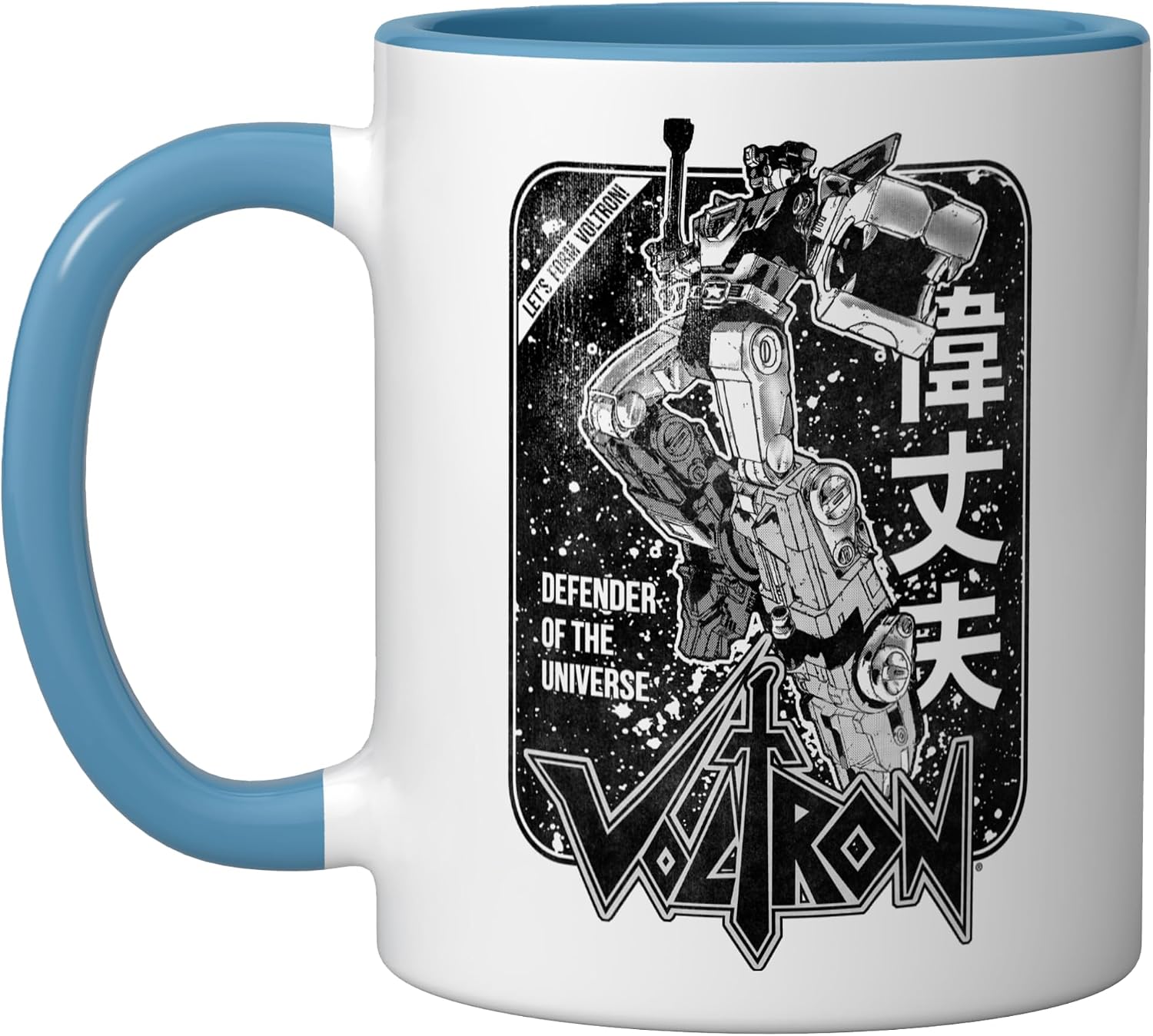 Amazon.com | Voltron Retro Defender Black And White Fight Sword Ceramic ...