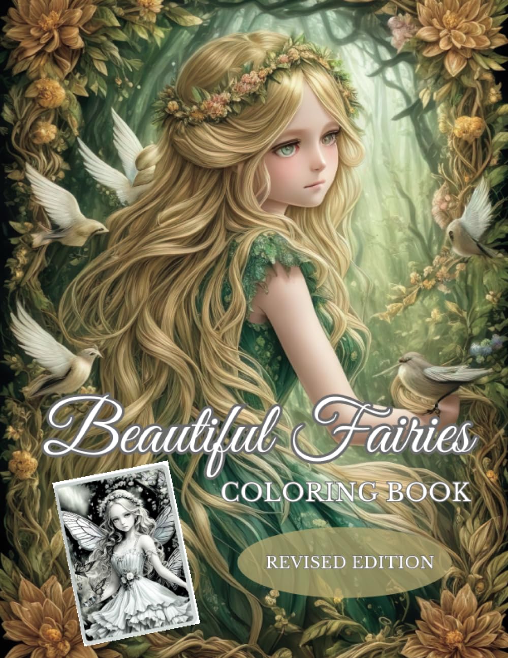 Amazon | Beautiful Fairies Coloring Book: Enchanted Forest Fairies ...