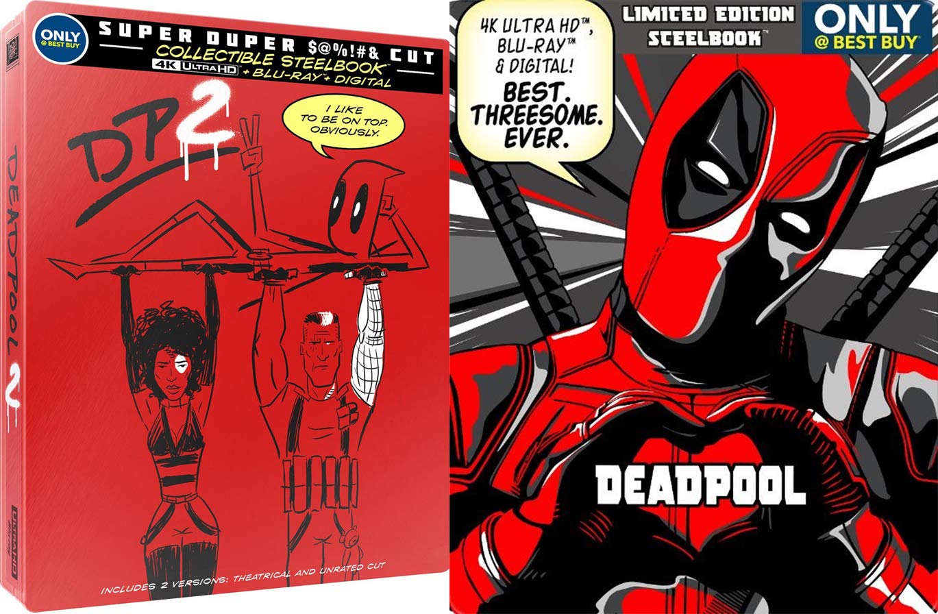 Amazon.com: Super 4K Duper Deadpool Steelbook Collection 1 & Part 2 ...