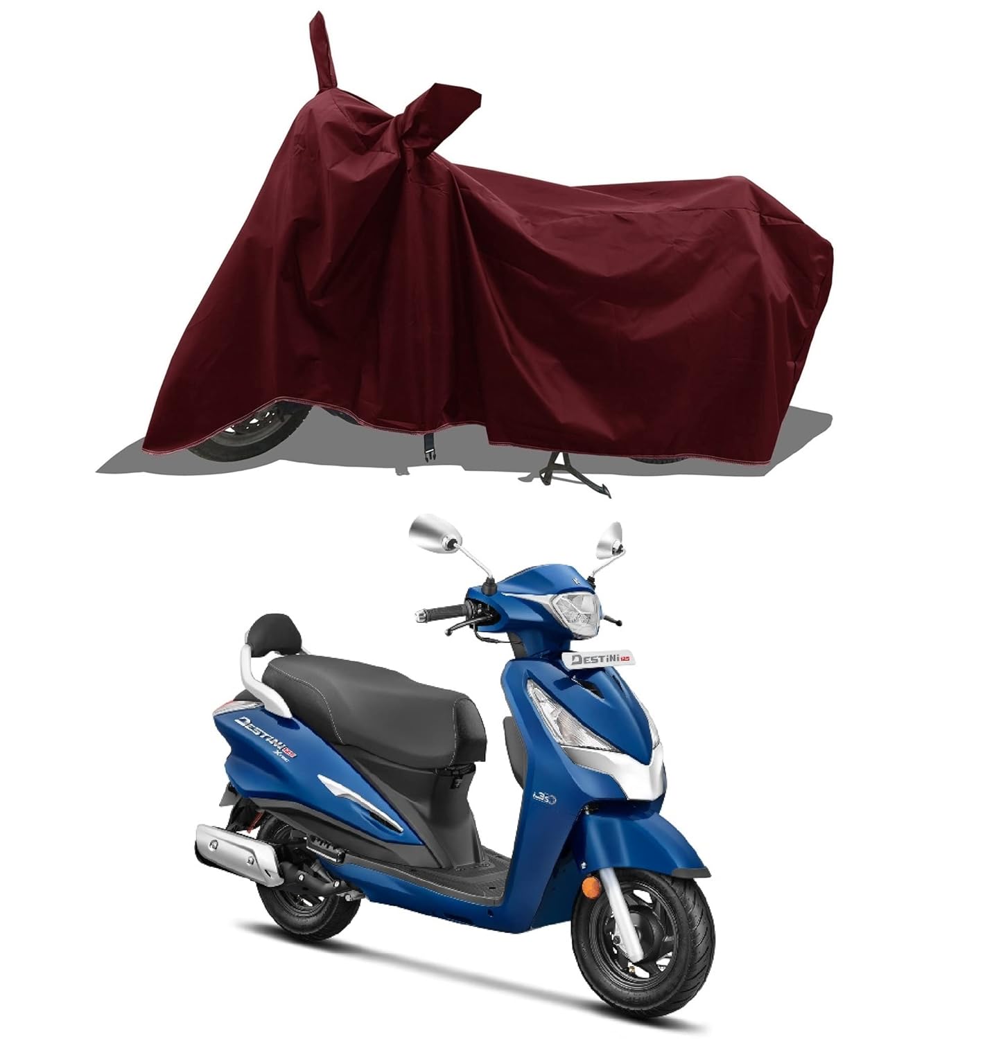 ROMEIZ - Two Wheeler - Scooty - Bike Cover for New Hero Destini 125 ...