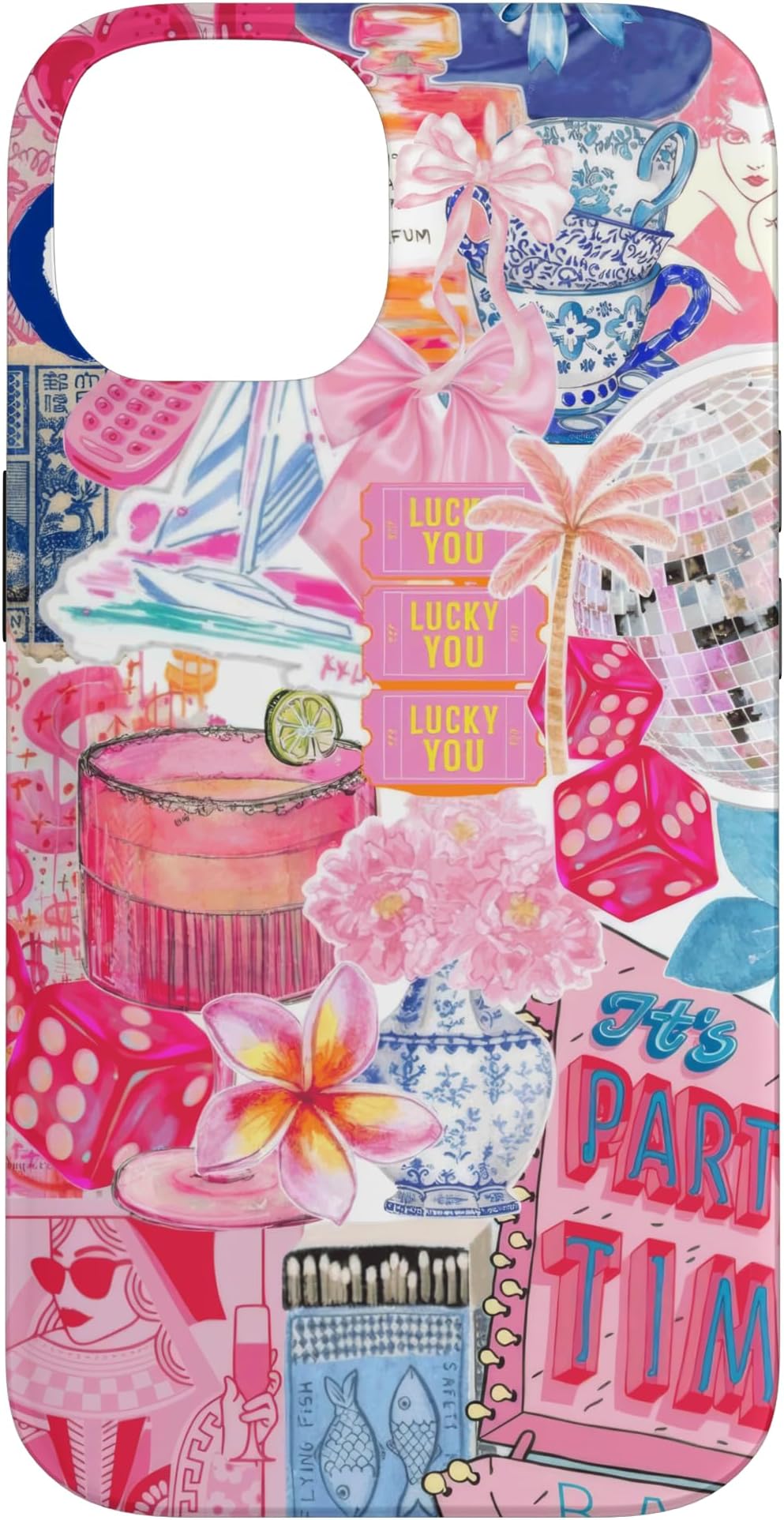 Amazon.com: iPhone 14 Cute Coquette Collage Scrapbook Preppy Aesthetic ...