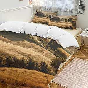 Amazon.com: HotcoS View of Typical Tuscany Landscape Comforter Set ...